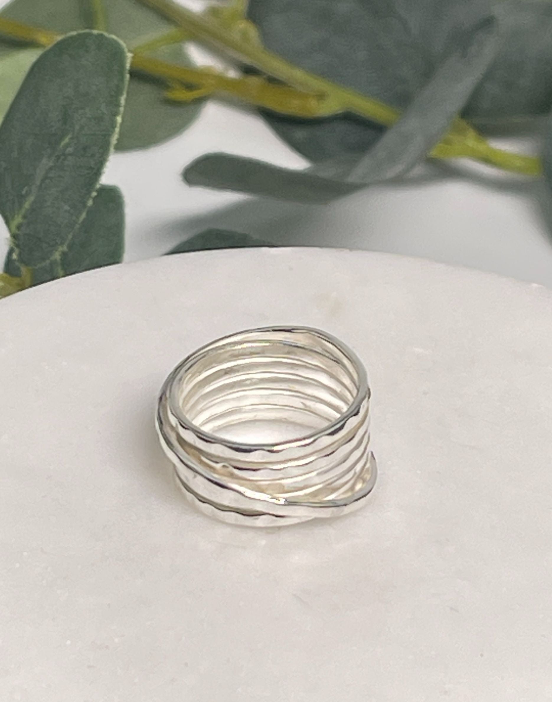 Multi Band Silver Ring | Flutterby Jewellery